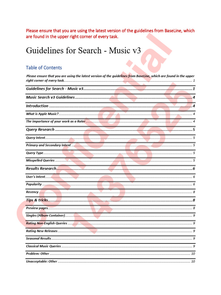Guidelines for Search - Music v3 | PDF | The Nutcracker | Opus Number