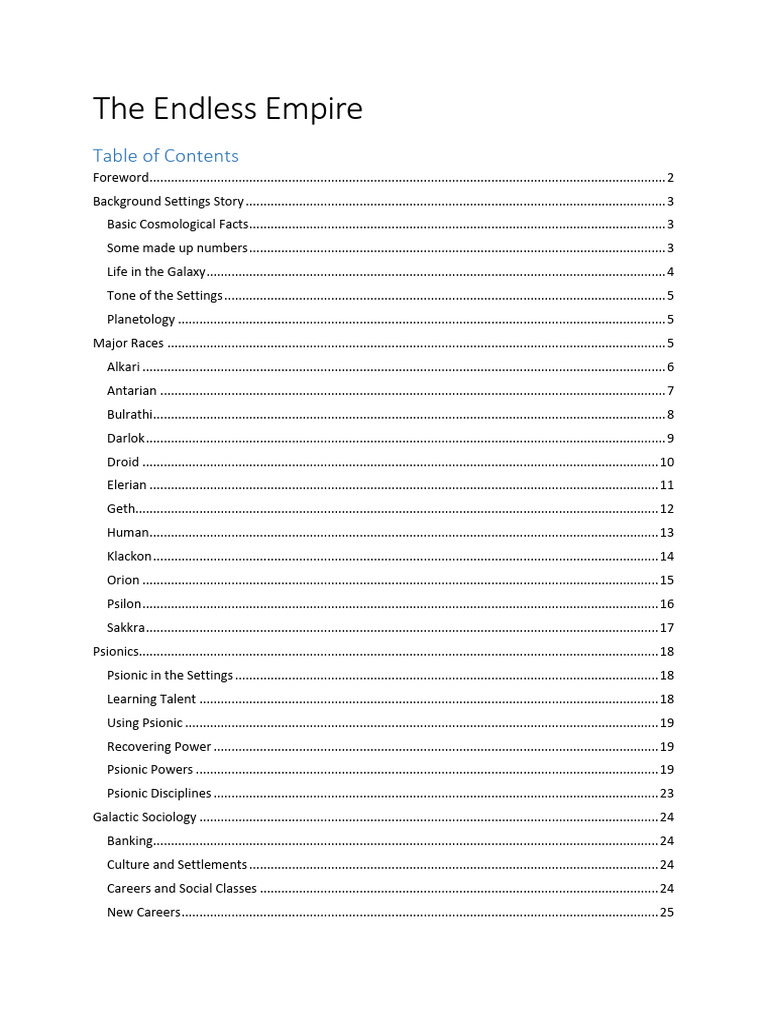 Endless Empire 1 | PDF | Solar System