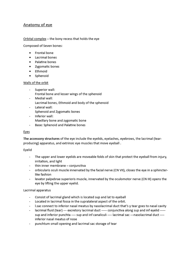 Anatomy of Eye Ear and Skin | PDF | Ear | Human Eye