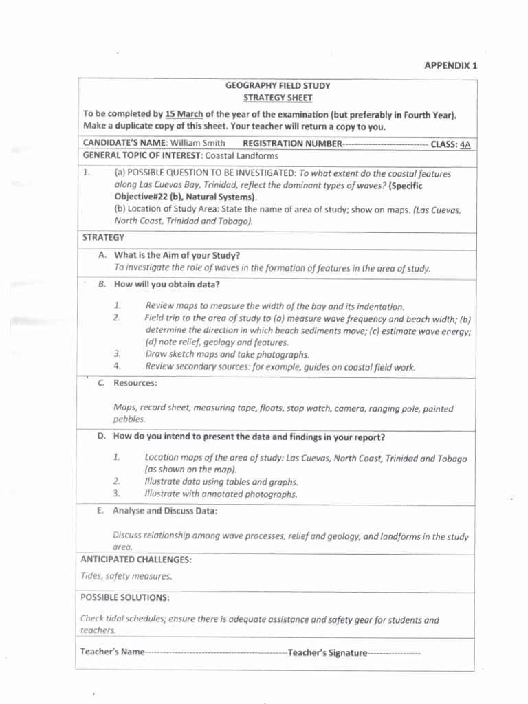 Sample Strategy Sheet | PDF