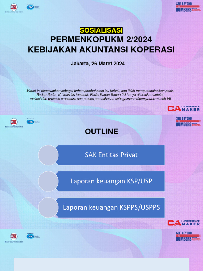 Materi - Permenkop - 2 THN 2024 - IAI | PDF