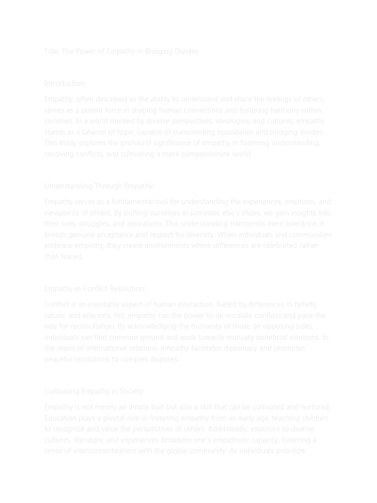 Course Hero 1 | PDF | Empathy | Conflict Resolution