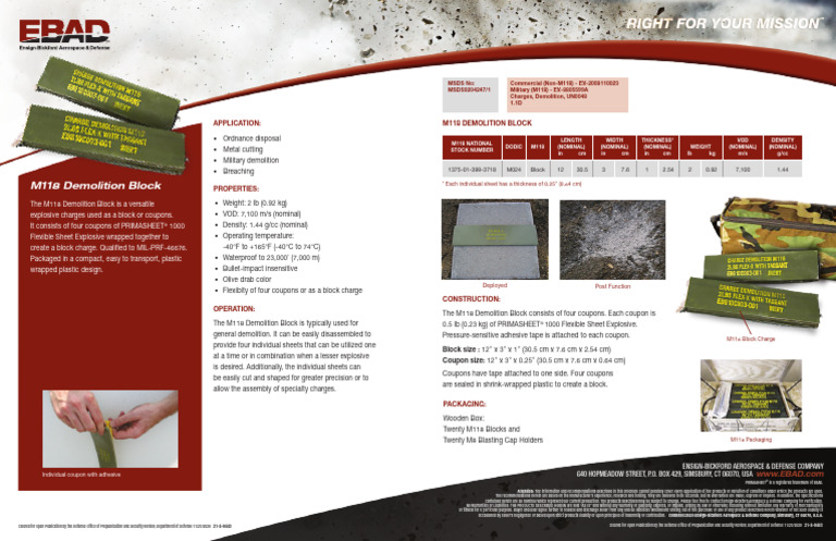 M118 Demolition Block Released 11 23 20 | PDF