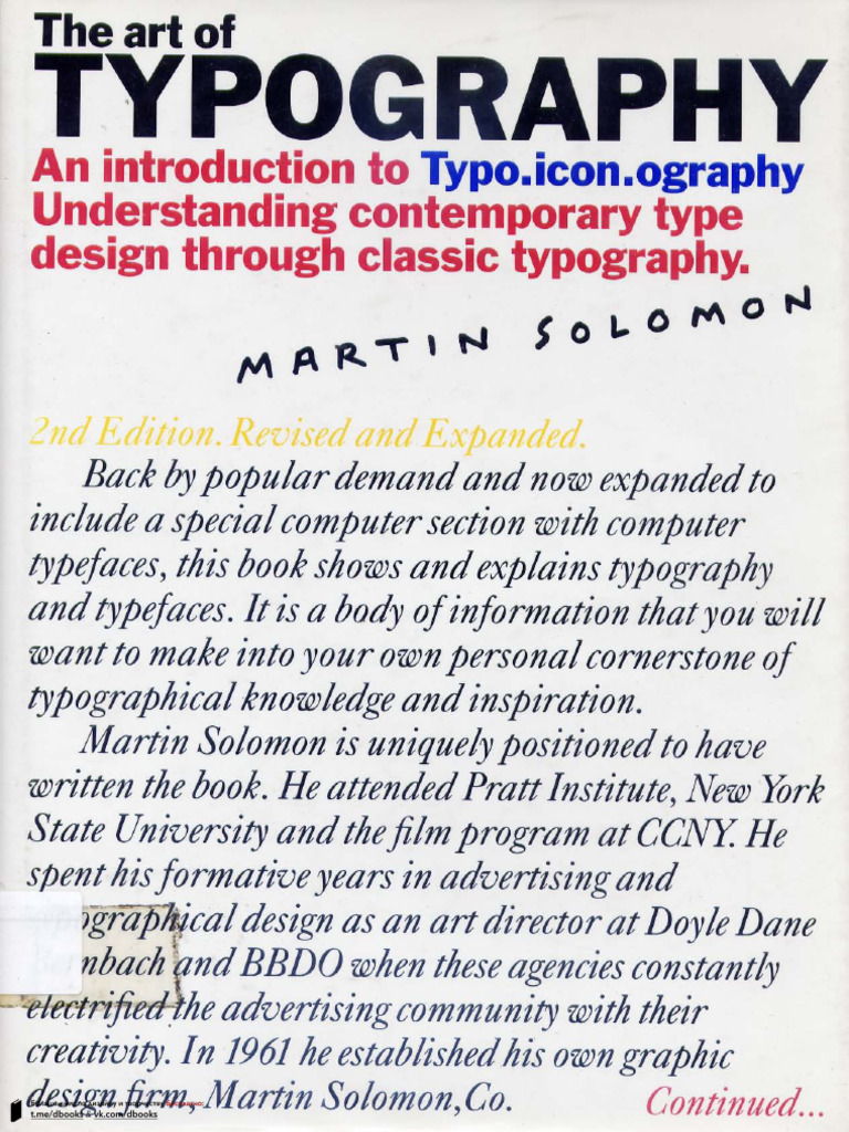The Art of Typography, Martin Solomon | PDF