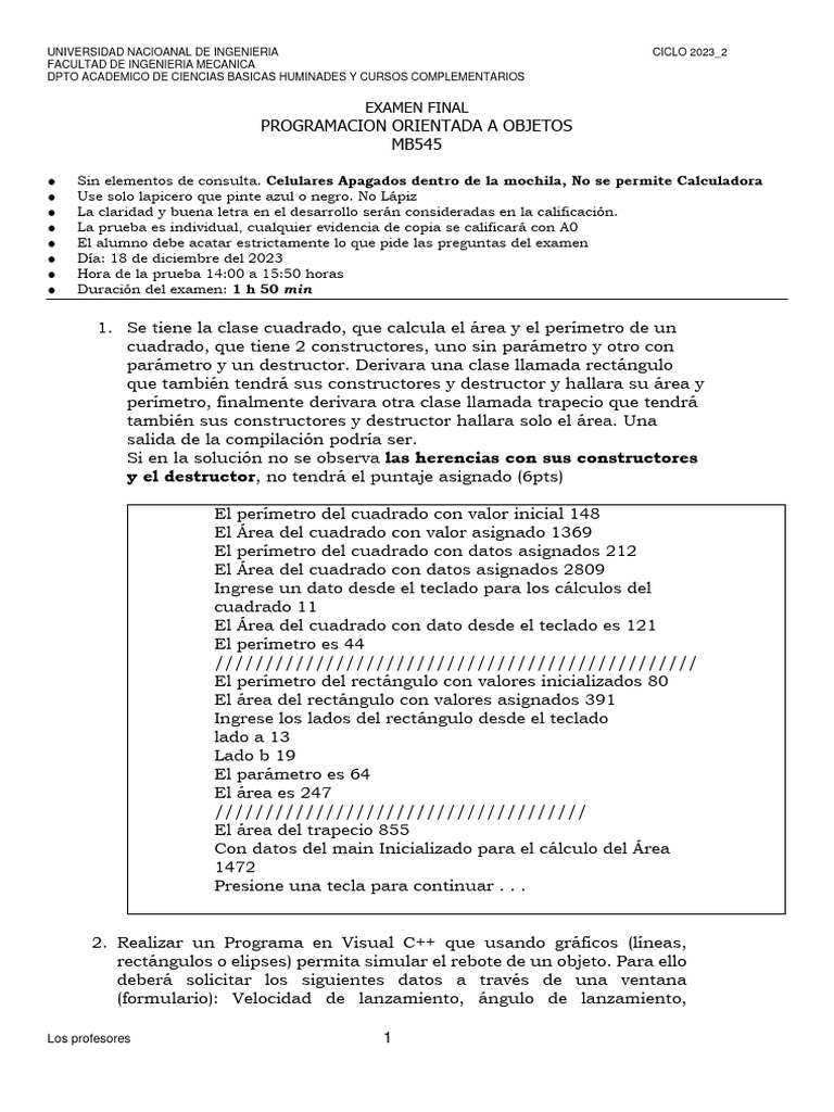 EXAFIN | PDF | Rectángulo