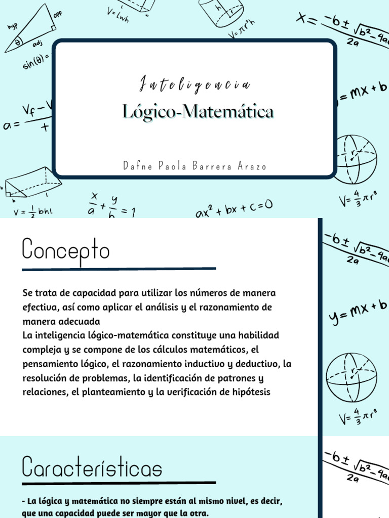 Inteligencia Lógico-Matemático | Descargar gratis PDF | Pensamiento | Razonamiento deductivo