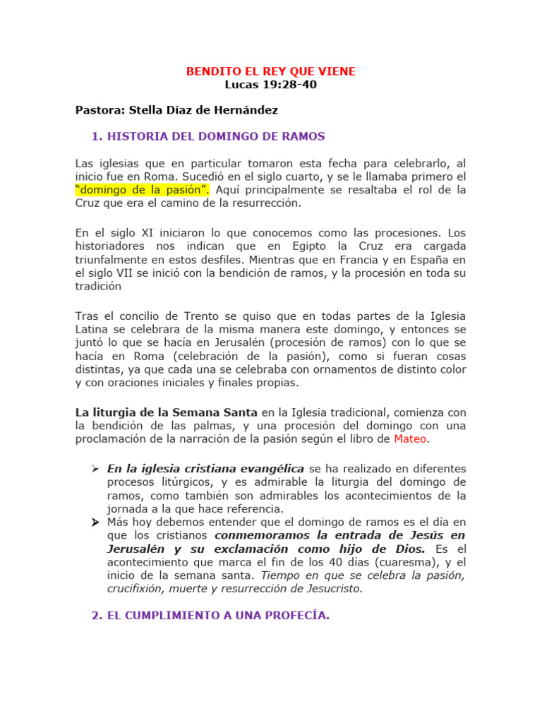 Bendito El Rey Que Viene | PDF | Adoración Cristiana Y Liturgia