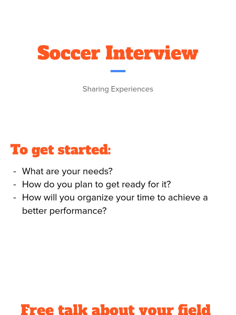 Soccer Interview | Download Free PDF | Risk | Association Football
