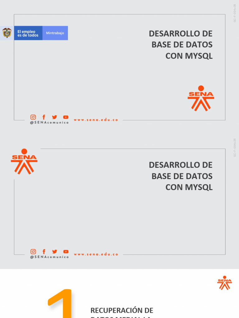 MYSQL1 | PDF | SQL | Bases de datos