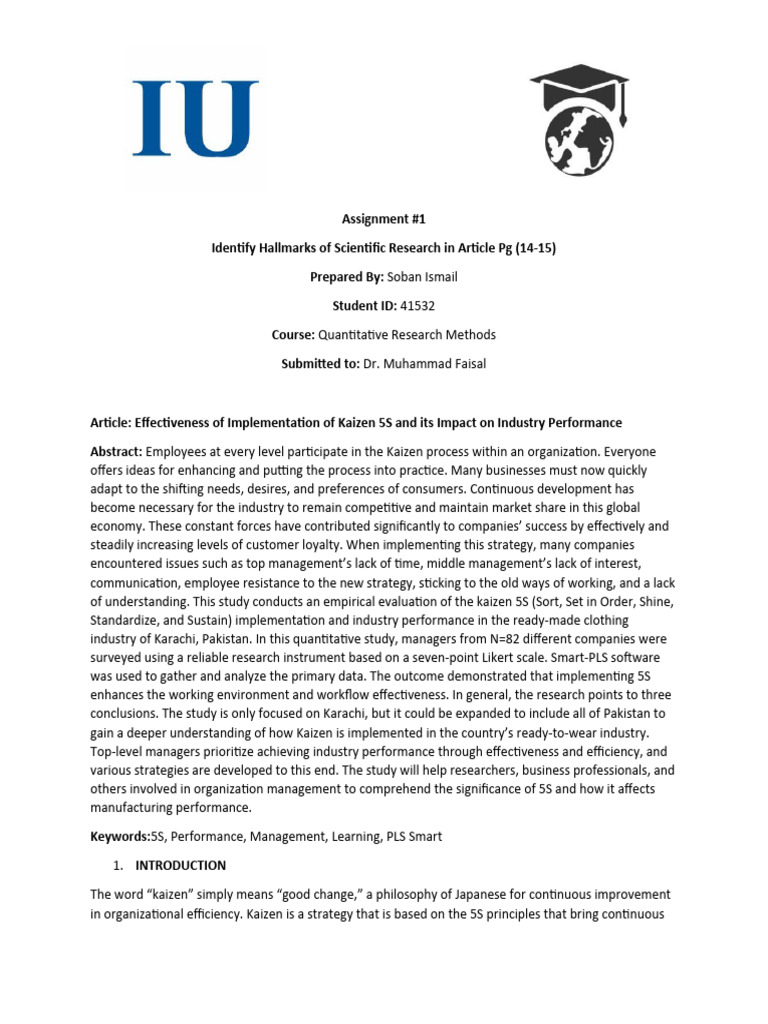 QRM Assignment IHOSR | Download Free PDF | Coefficient Of Determination | Employment