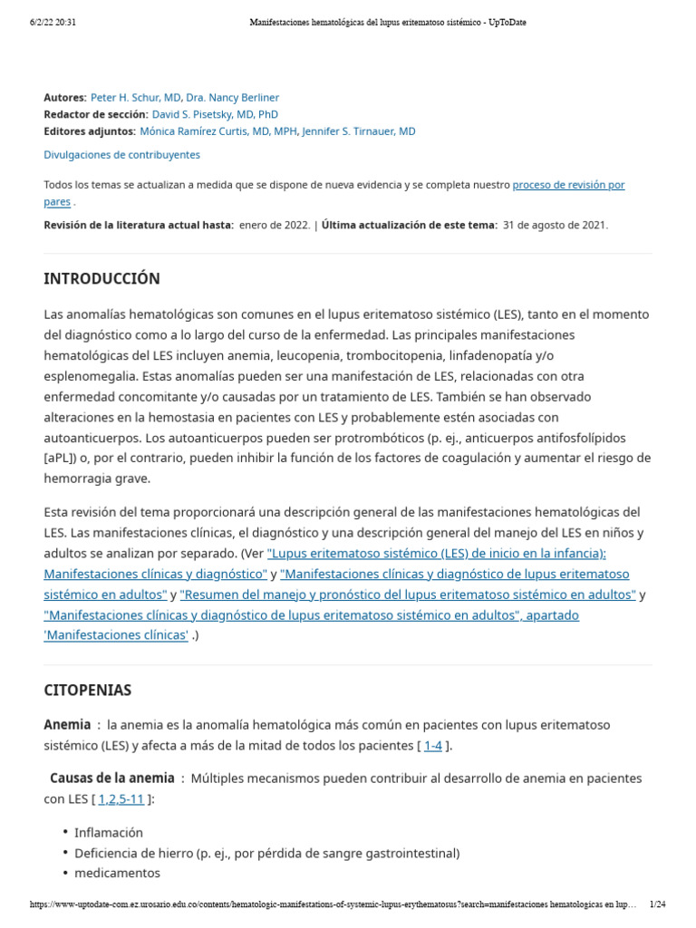 Células de lupus en frotis sanguíneo | PDF | Anemia | Hematología