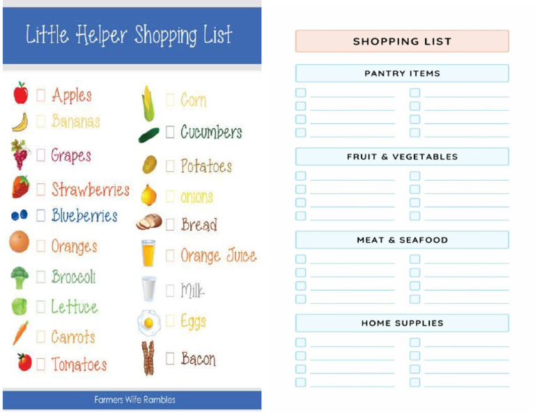 Shopping List | PDF