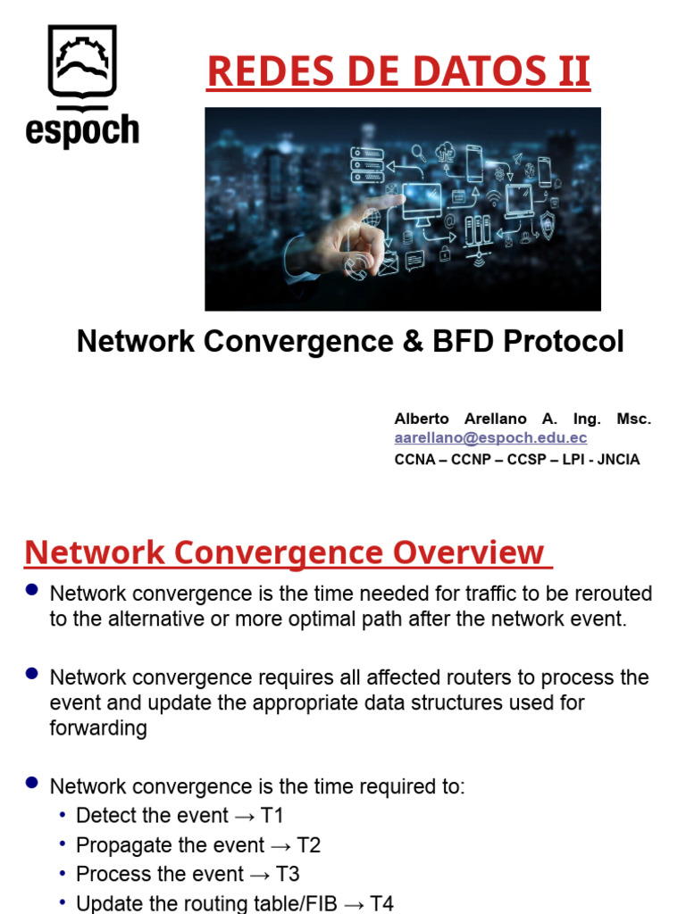 Redes de Datos Ii: Network Convergence & BFD Protocol | PDF | Computer Network | Internet ...