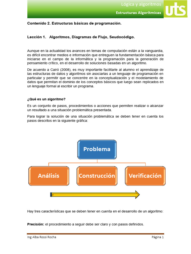 Contenidos Estructuras Algoritmicas de Programación | PDF | Algoritmos ...