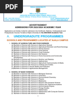 EBKUST Admission Advert 2025-2026 | PDF | Bachelor's Degree | Academic ...