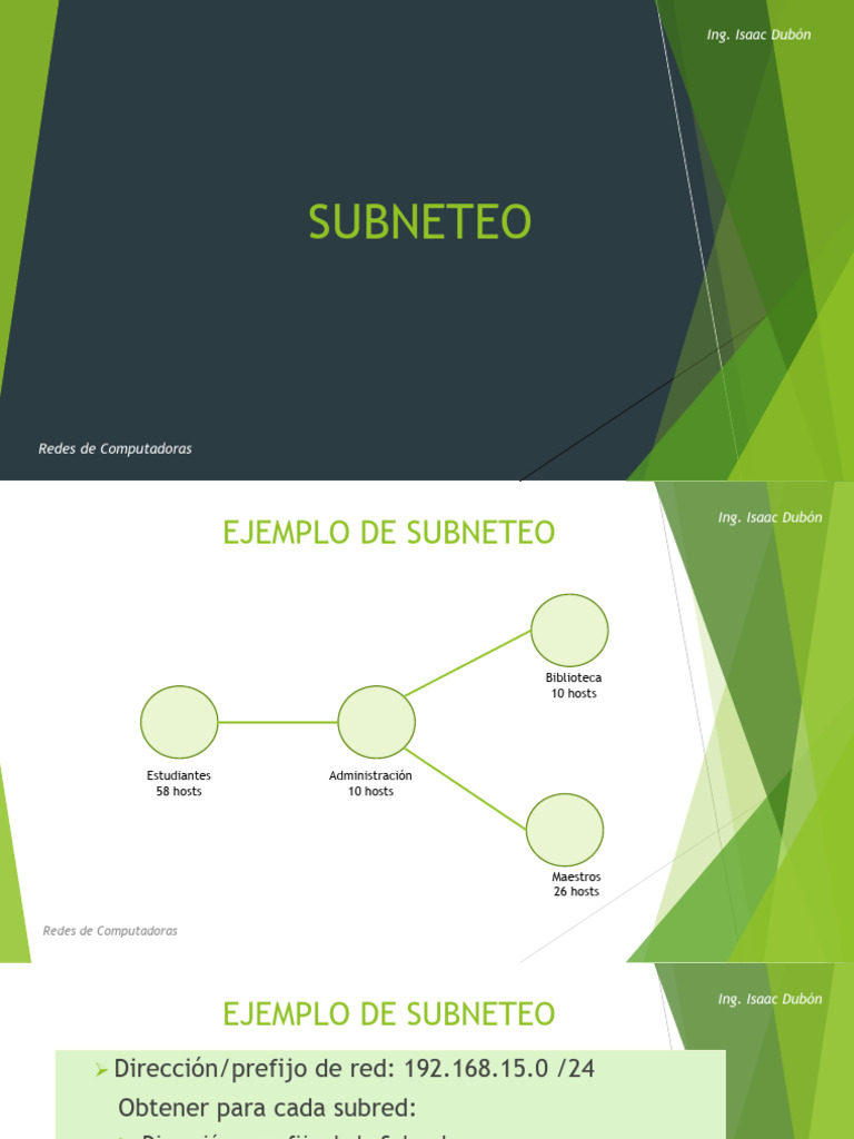 Tema 4 Subneteo | PDF | Transmisión de datos | Telecomunicaciones