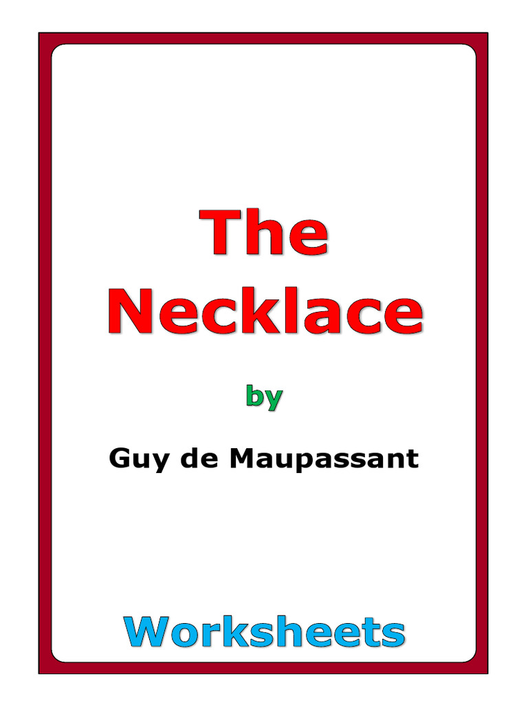 Necklace Worksheets Preview | PDF | Narration