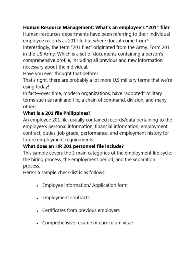 201 File Human Resource Management | PDF | Human Resource Management ...