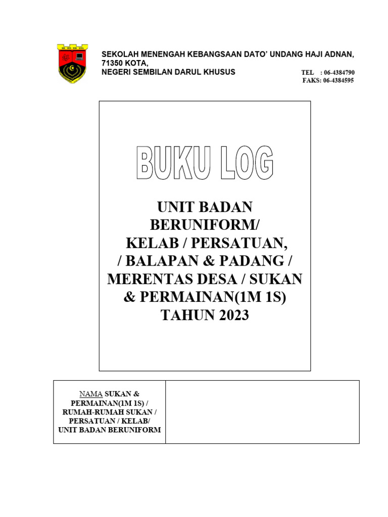 Buku Log 2023 Ping Pong | PDF