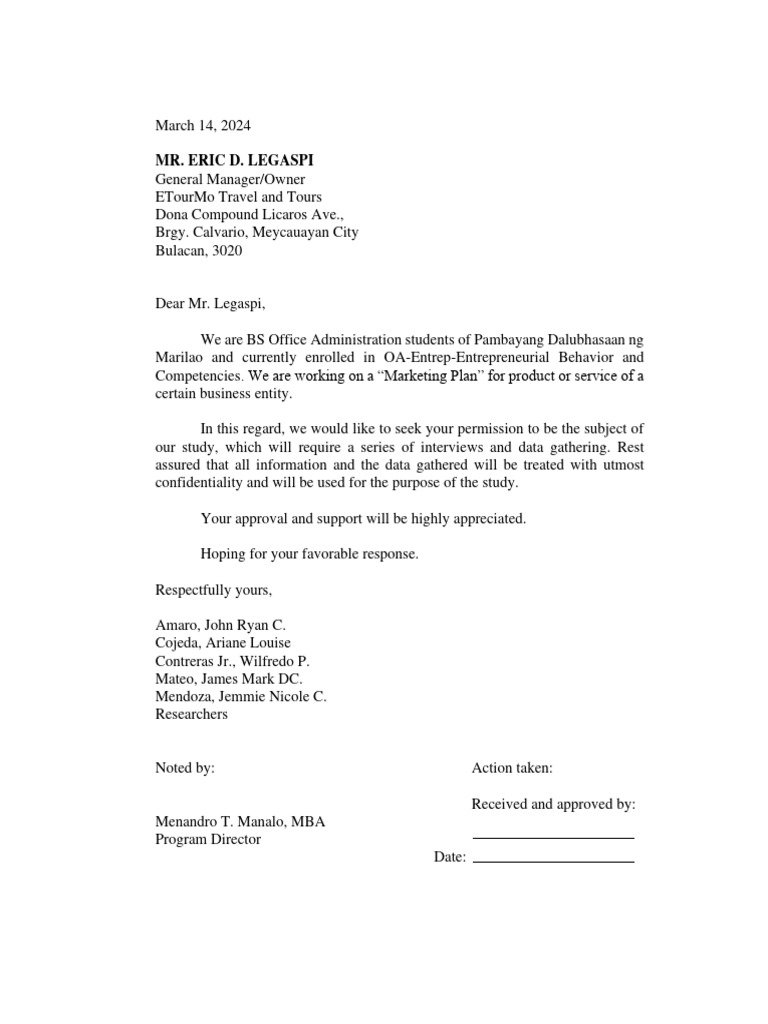 6.-Letter For Owners Approval-2024 | PDF