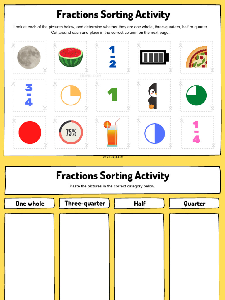 Fraction Activity To Grade 3 | PDF
