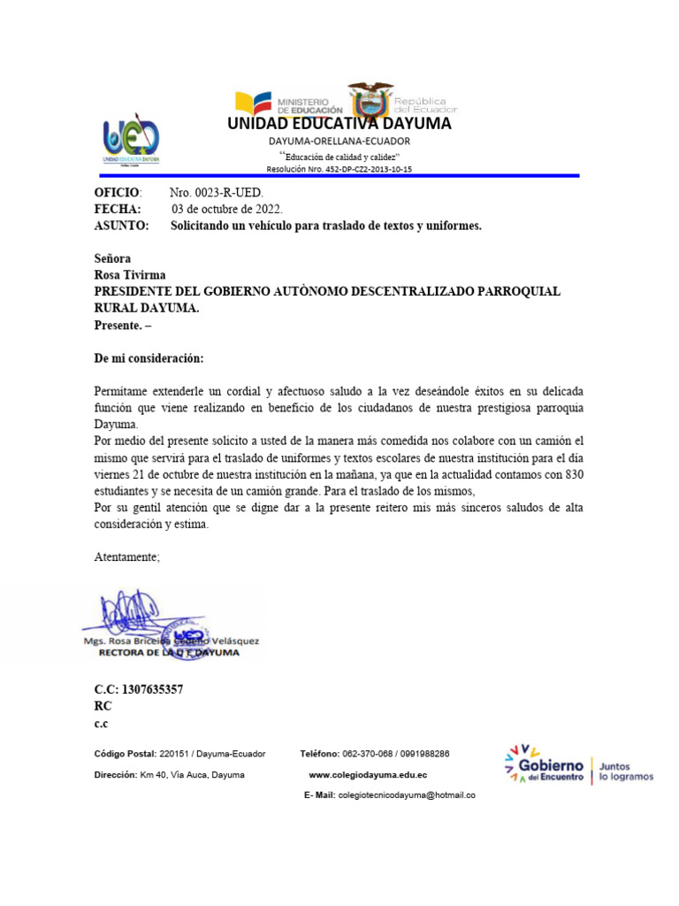 UNIDAD EDUCATIVA DAYUMA - copia | PDF