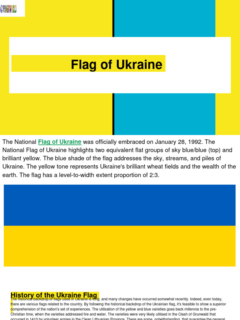Flag of Ukraine | PDF | Ukraine | Ukrainians