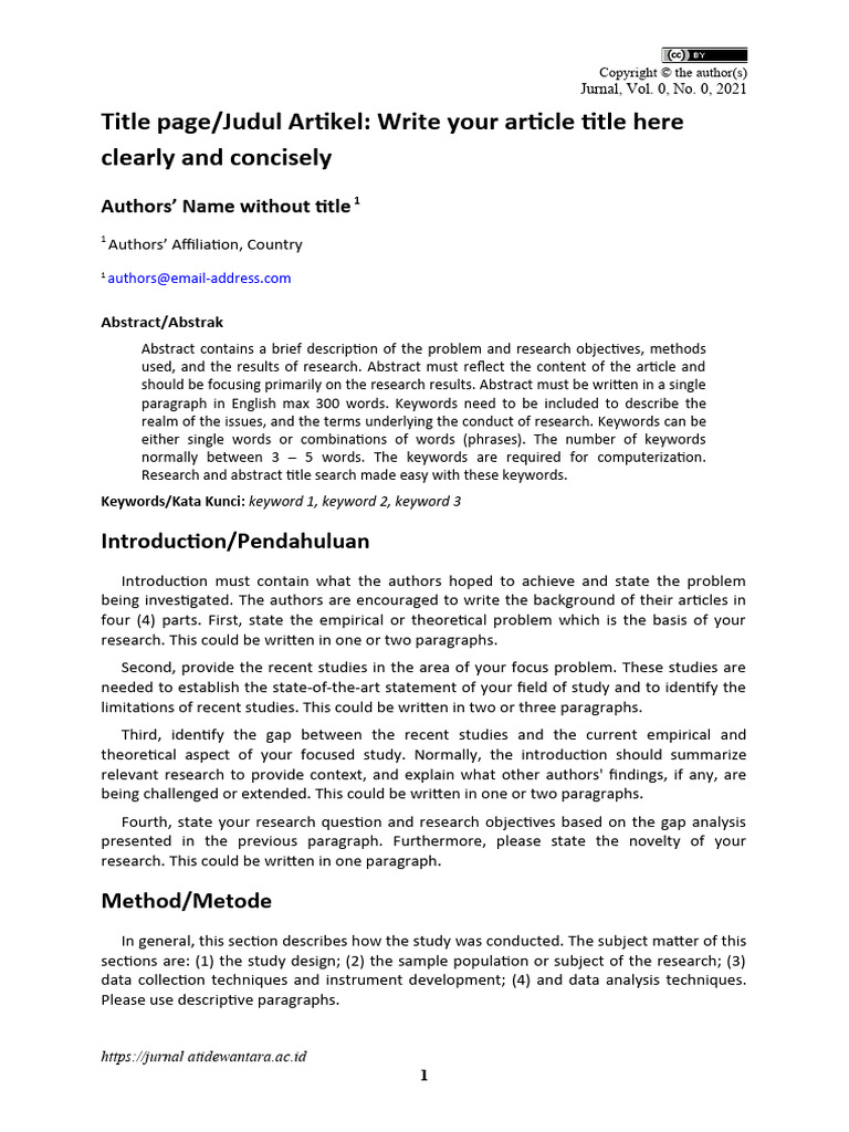Template ATIDP-OTH | PDF | Citation | Data