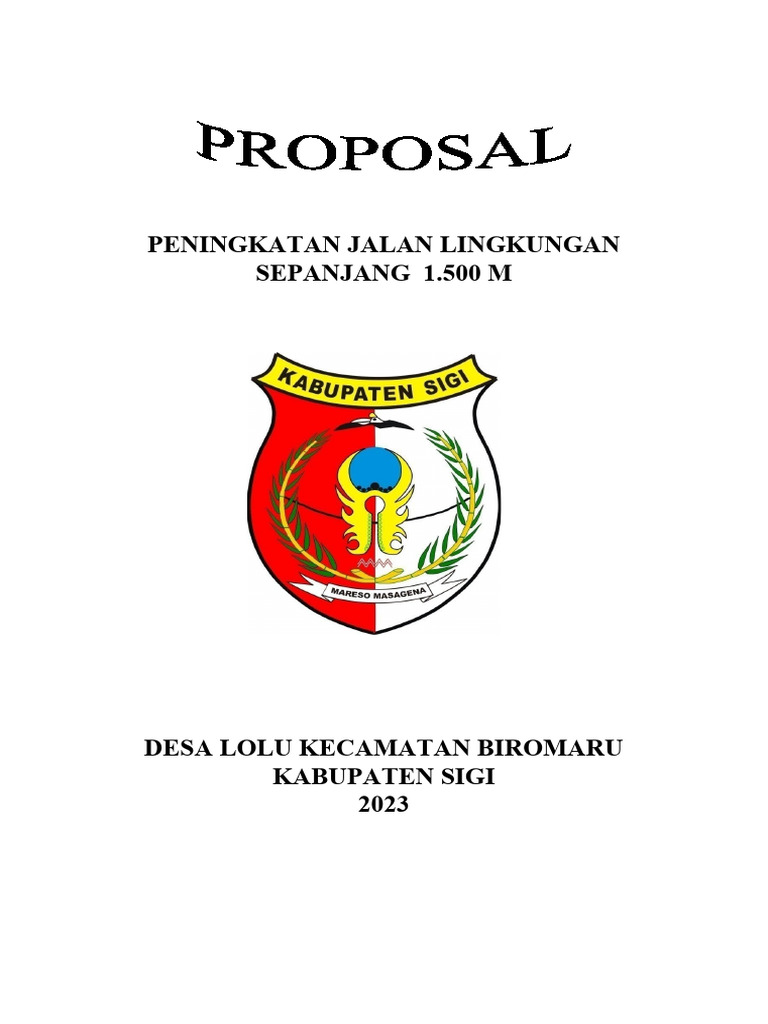 Proposal Jalan Aspal Jalan Beringin Dusun 4 | PDF