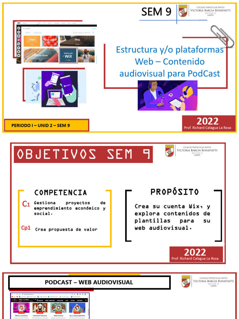 Uni 1 - Sem 9 - Intro A Plataformas Web | PDF | Podcast
