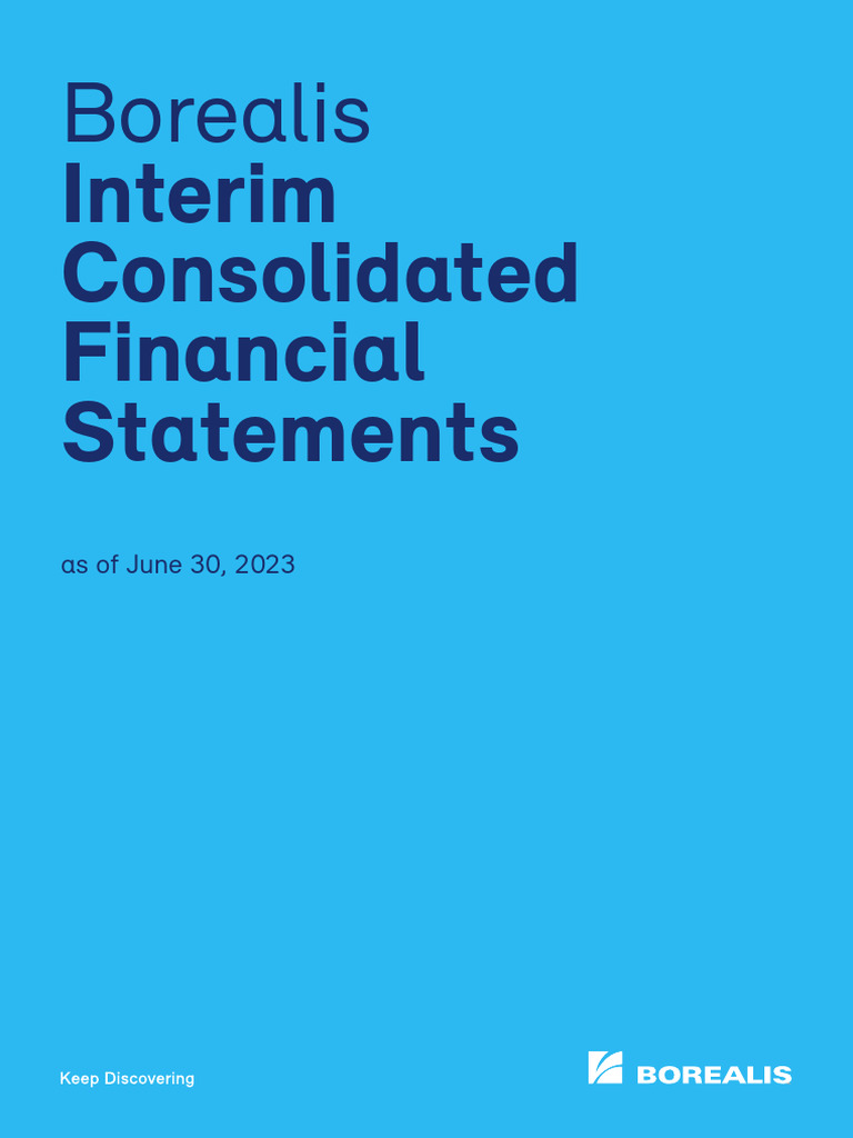 Borealis Interim Financial Report 2023 English | PDF | Cost Of Living ...