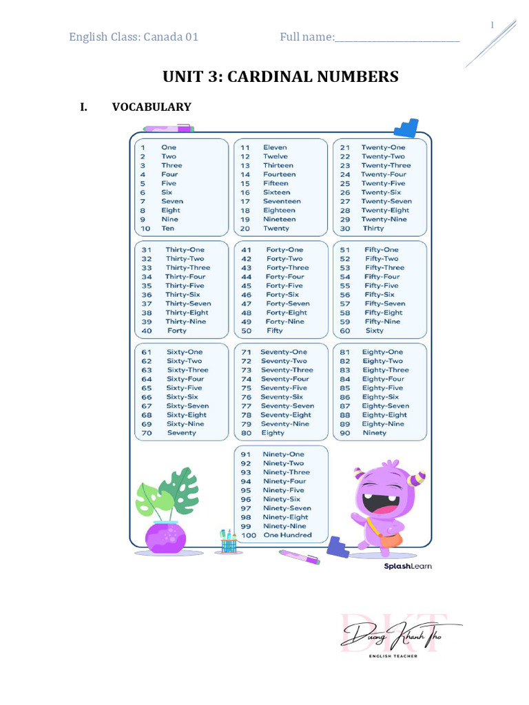 Unit 3-Cardinal Numbers | PDF
