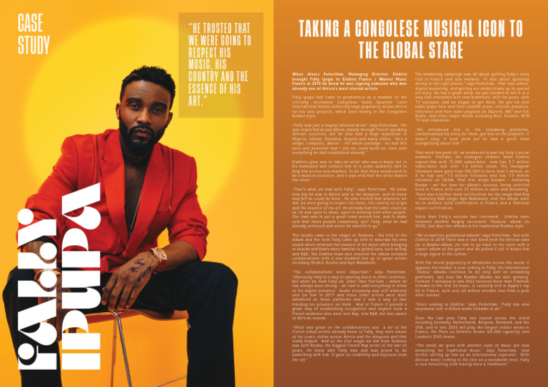 Artist Case Study-Fally Ipupa | PDF | Entertainment | Performing Arts
