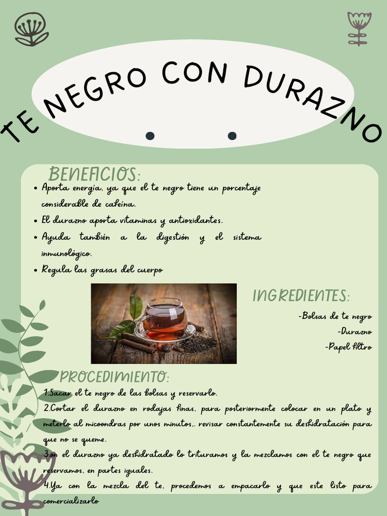 Recetas de Tés Saludables y Beneficios | PDF | Té | Miel