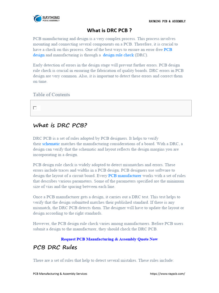What Is DRC PCB | PDF | Printed Circuit Board | Electricity