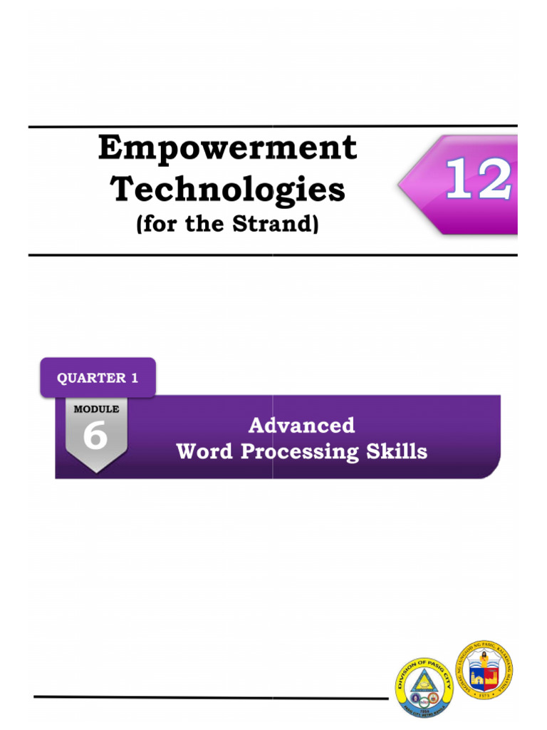 M6 Advance Word Processing Skills | PDF