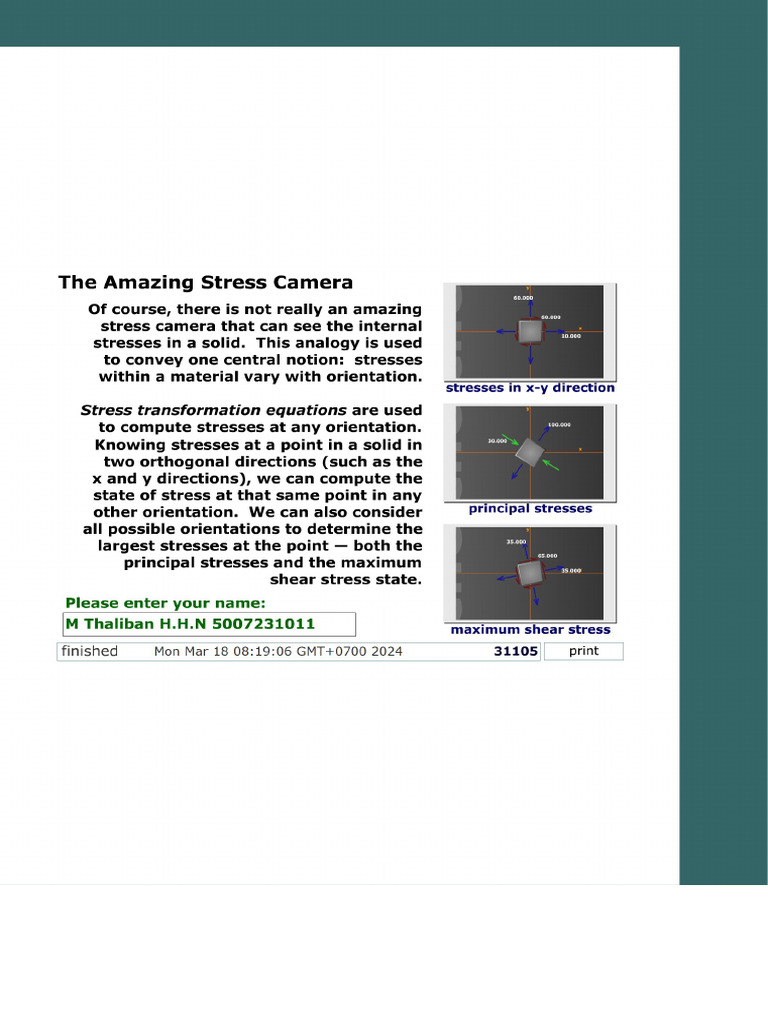 Stress Camera | PDF