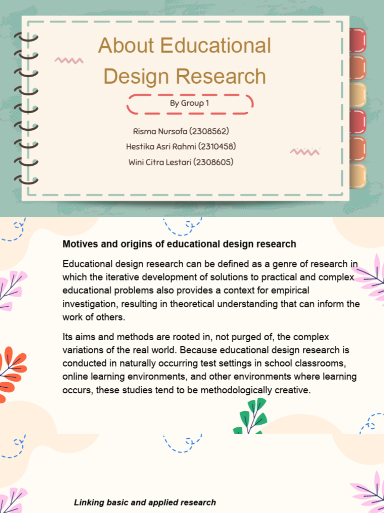 METLIT.1.Characterizing Educational Design Research | PDF | Theory ...