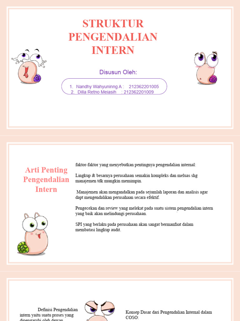 Struktur Pengendalian Intern: Disusun Oleh | PDF