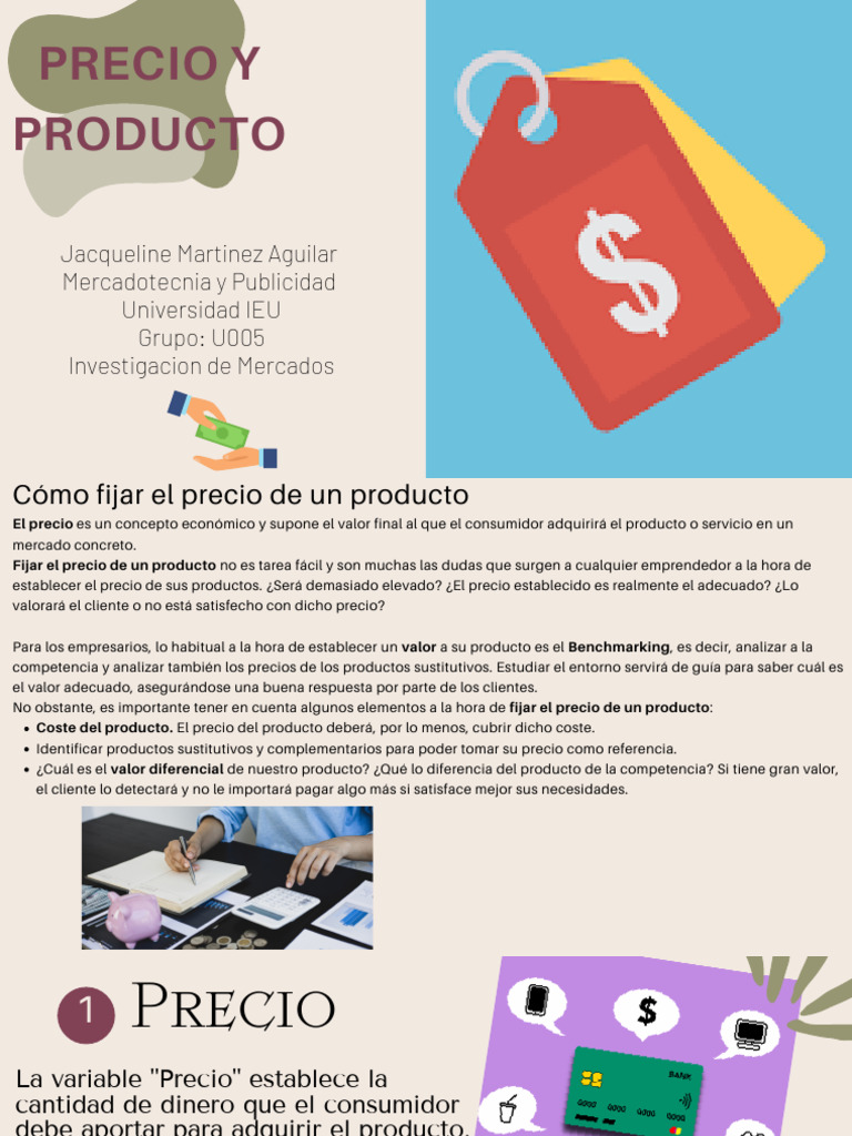Precio y Producto | PDF | Producto (Negocio) | Precios