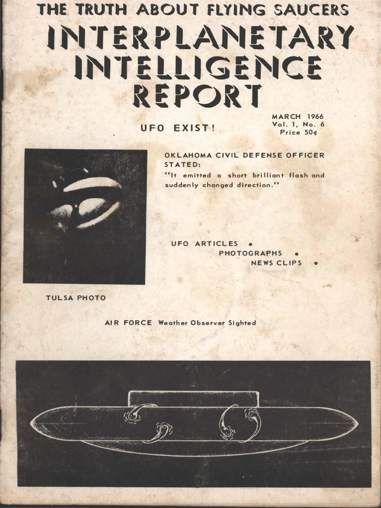 Interplanetary Intelligence Report - Vol 1 No 6 | PDF