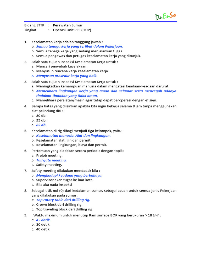 Operasi Unit PES (OUP) 2023 | PDF