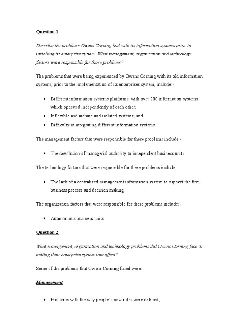 Christal MIS Case Study | PDF | Enterprise Resource Planning ...