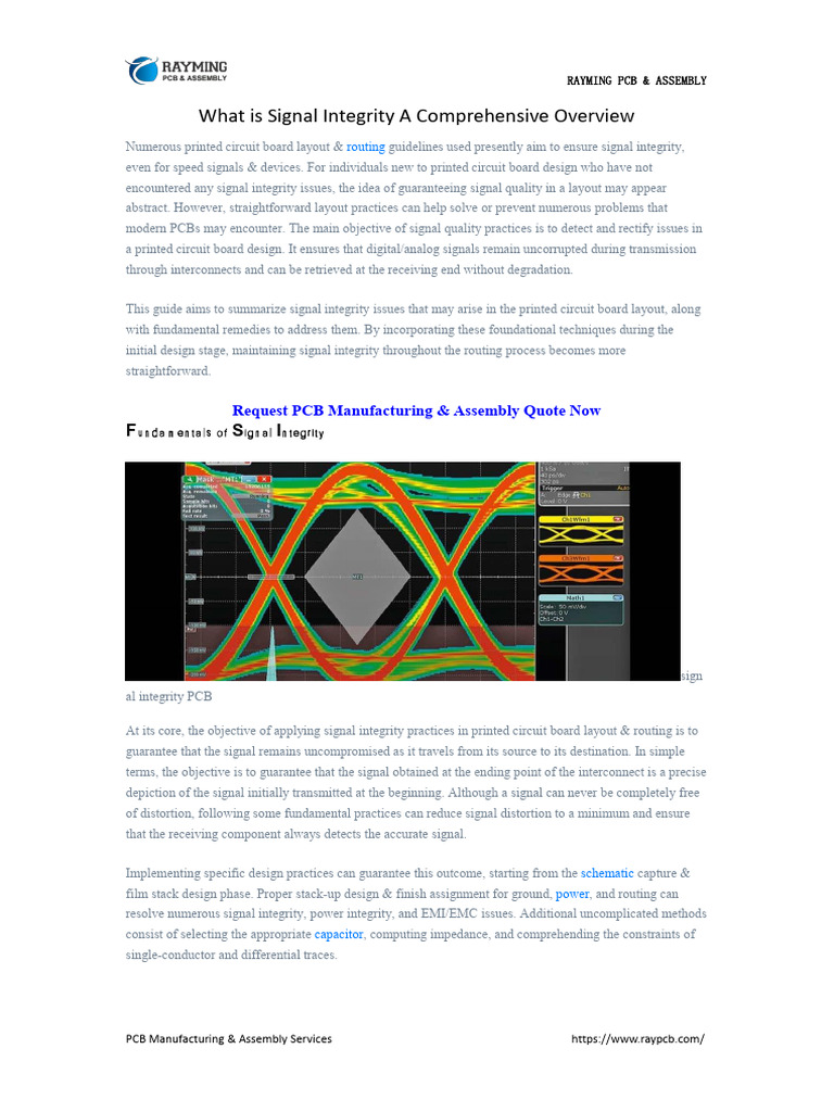 What Is Signal Integrity A Comprehensive Overview | PDF | Printed ...