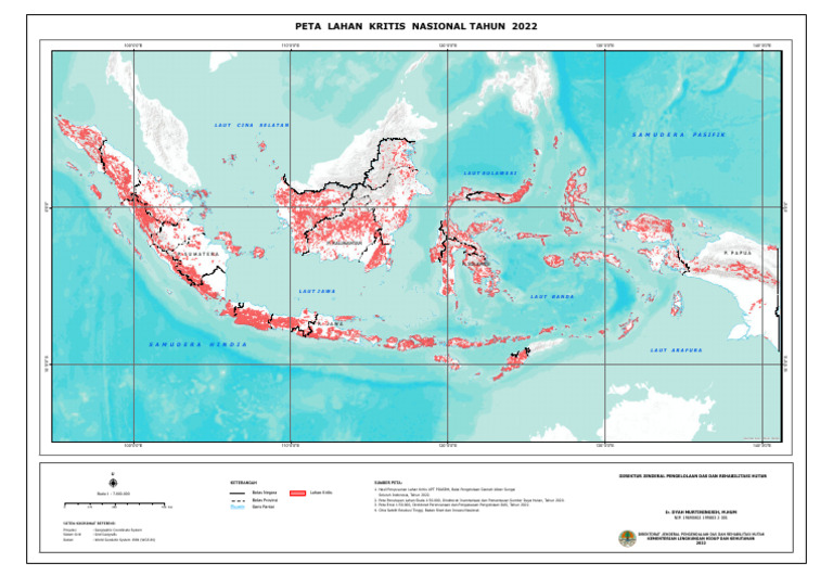 Layout Lahan Kritis Nasional 2022 | PDF