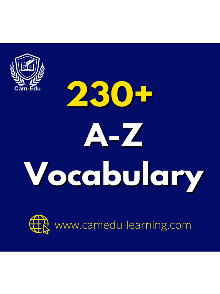 230+ A-Z Vocabulary | PDF