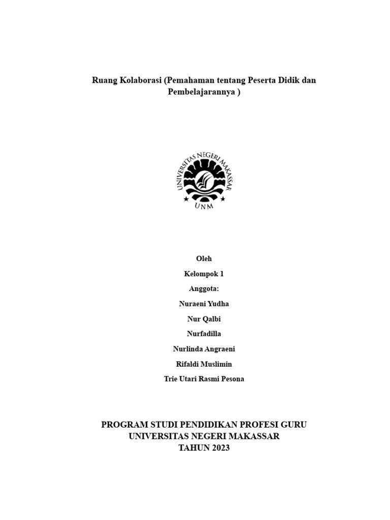 Topik 1 - Ruang Kolaborasi - Kelompok 1 | PDF
