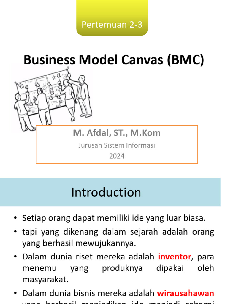 2-3 Bisnis Model Canvas | PDF | Bisnis | Pengelolaan Keuangan & Uang