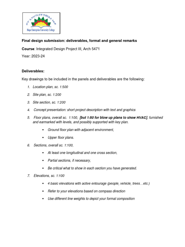 IDP III Arch5471 2016EC Final Deliverables | PDF | Paper | Design