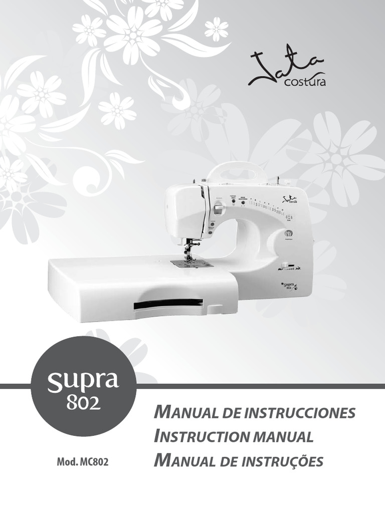 Jata MC802 Sewing Machine Instruction Manual | PDF